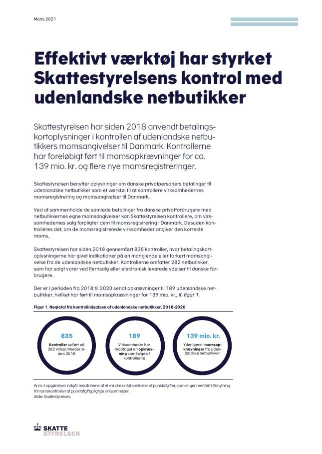 Effektivt værktøj har styrket Skattestyrelsens kontrol med udenlandske ...